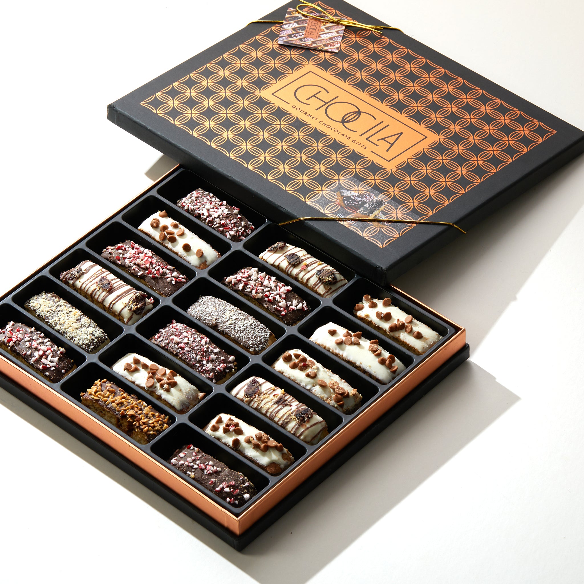 Large Assorted Chocolate Biscotti Gift Box