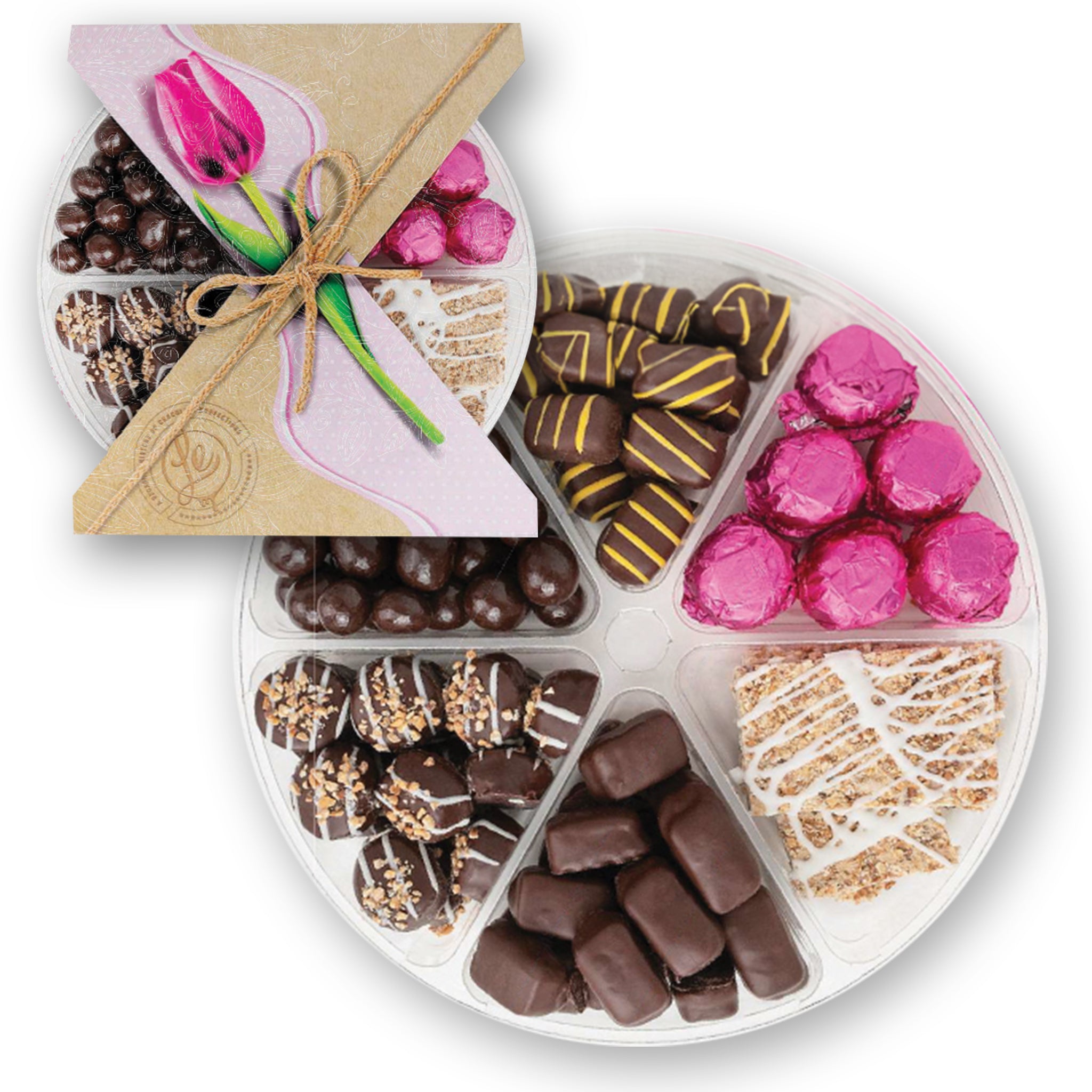 Pink Tulip Baby Girl Assorted Chocolates Gift Box